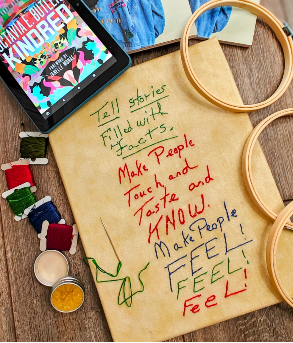 Octavia Butler Handwriting Embroidery kit – Thanks! I Made Them. Sew ...