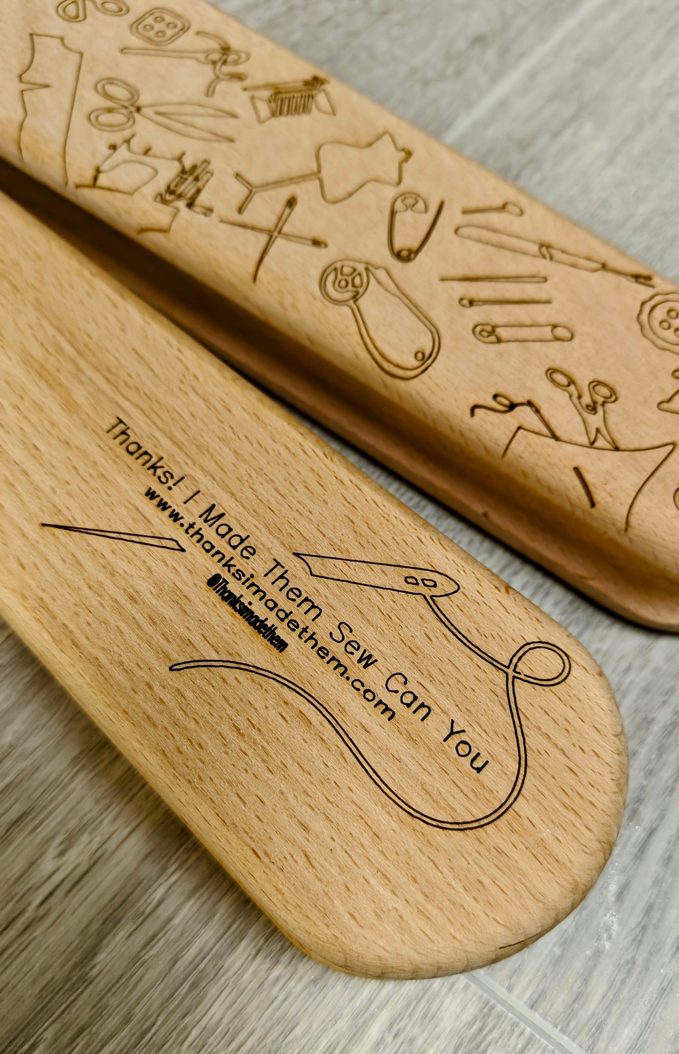 Tailor's Clapper Notions Toss and Custom – Thanks! I Made Them. Sew Can You