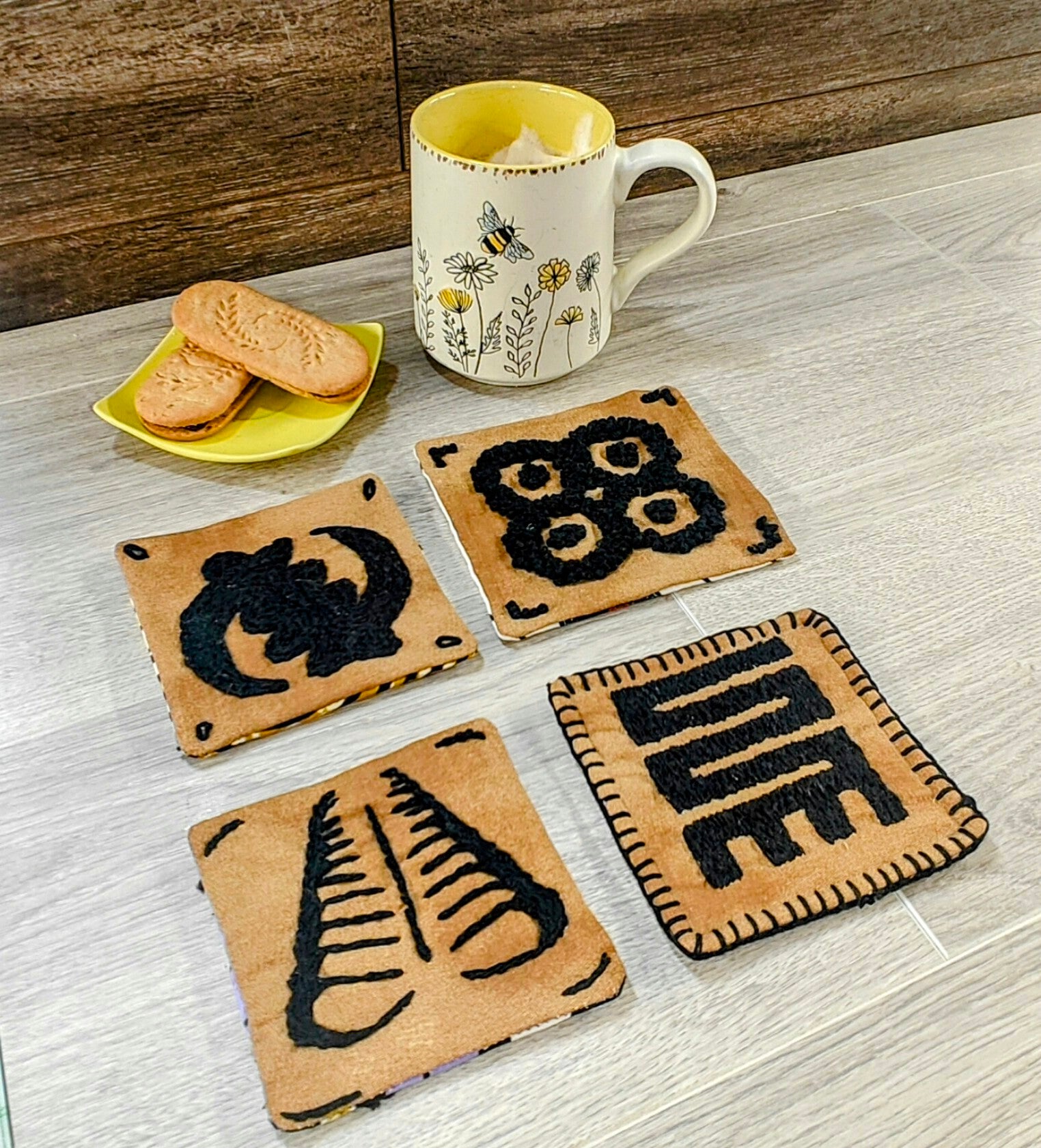 Adinkra Coaster Kit – Thanks! I Made Them. Sew Can You LLC
