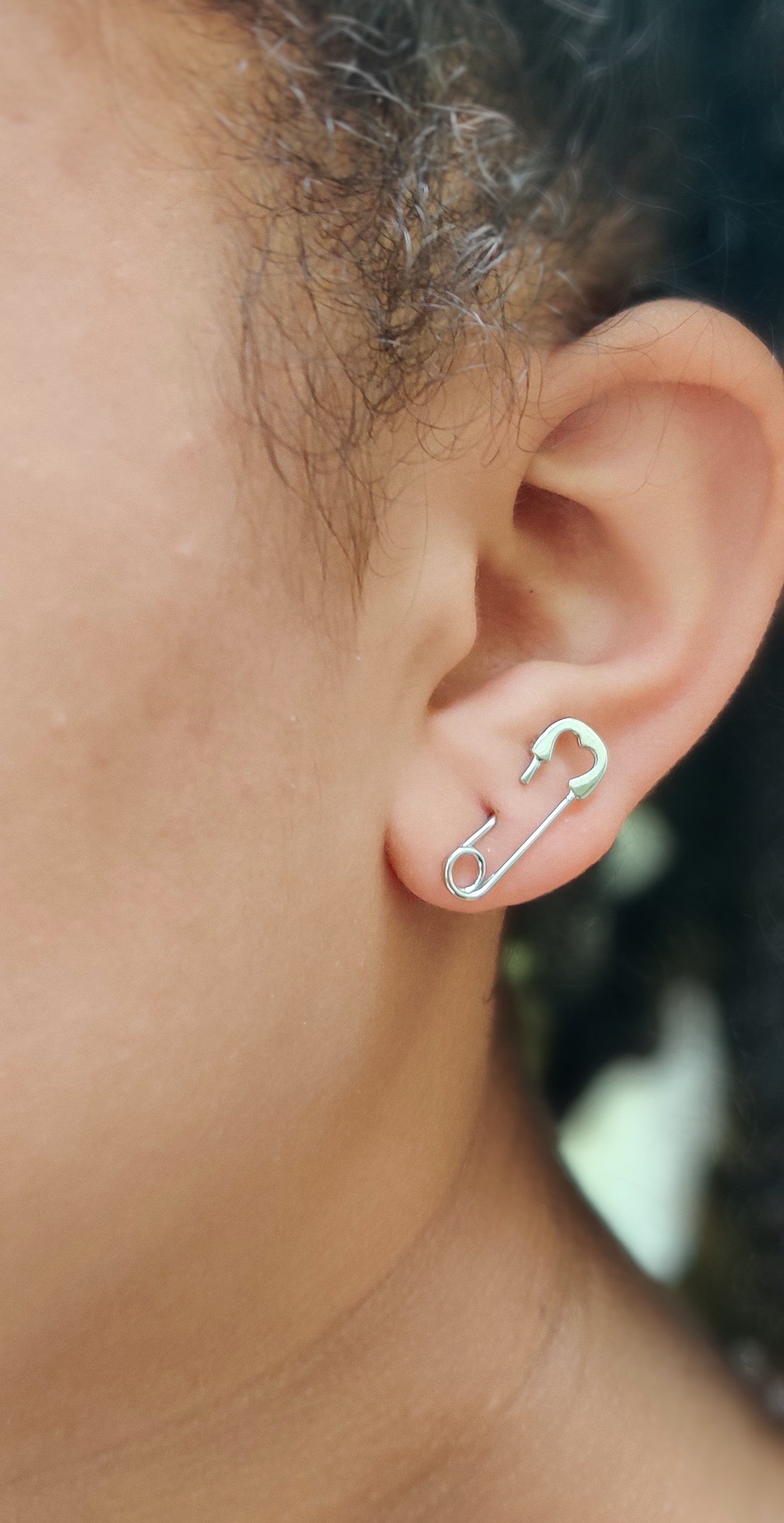 Silver Safety Pin Earrings – Thanks! I Made Them. Sew Can You